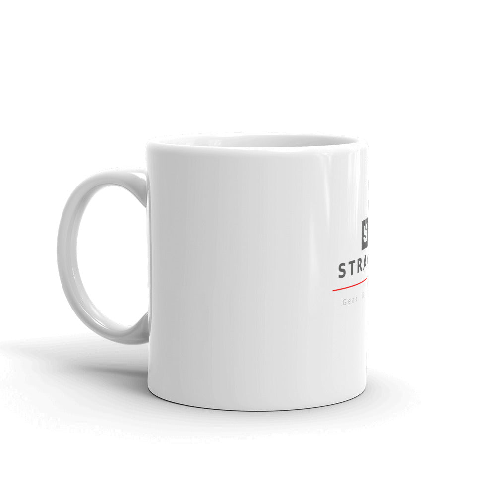 Stacked Straack Logo and Tagline Mug